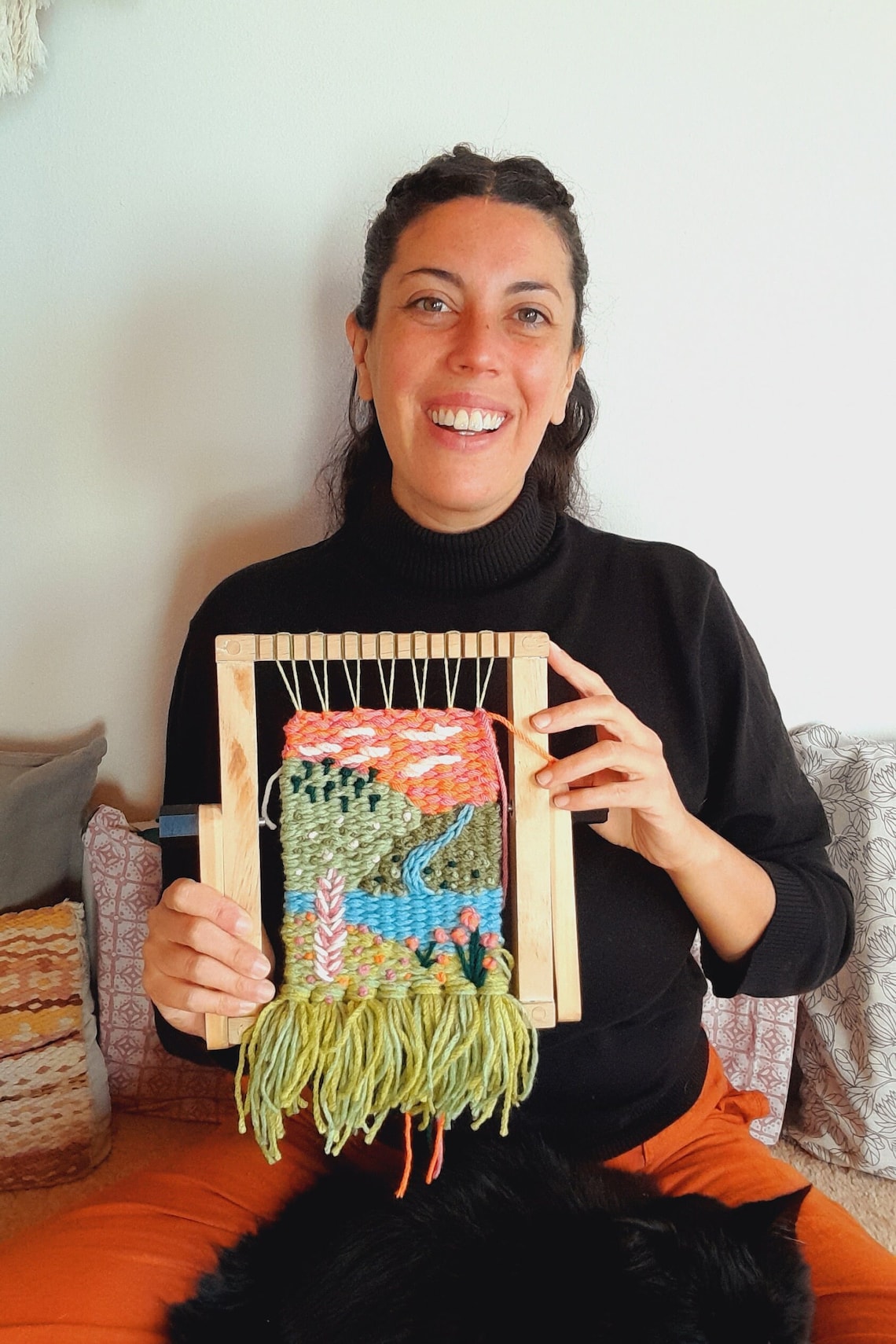 Landscape Online Weaving Class - Video Tutorial + Guide - Frame Loom ...