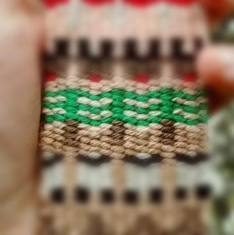 Pine Tree Krokbragd Motif Grid for Frame Loom Scandinavian Weaving ...