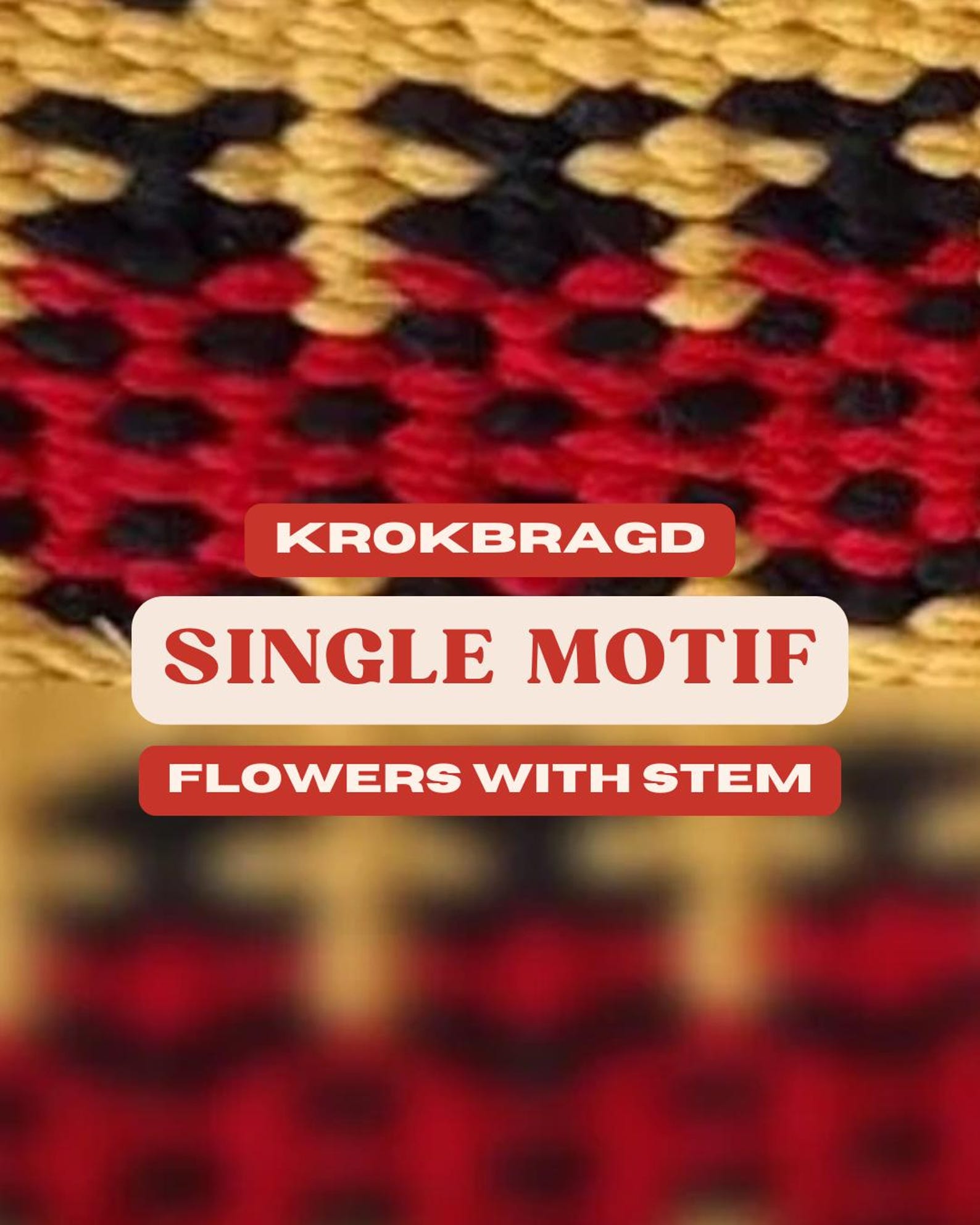 Ladybug Krokbragd Motif Grid for Frame Loom Scandinavian Weaving ...