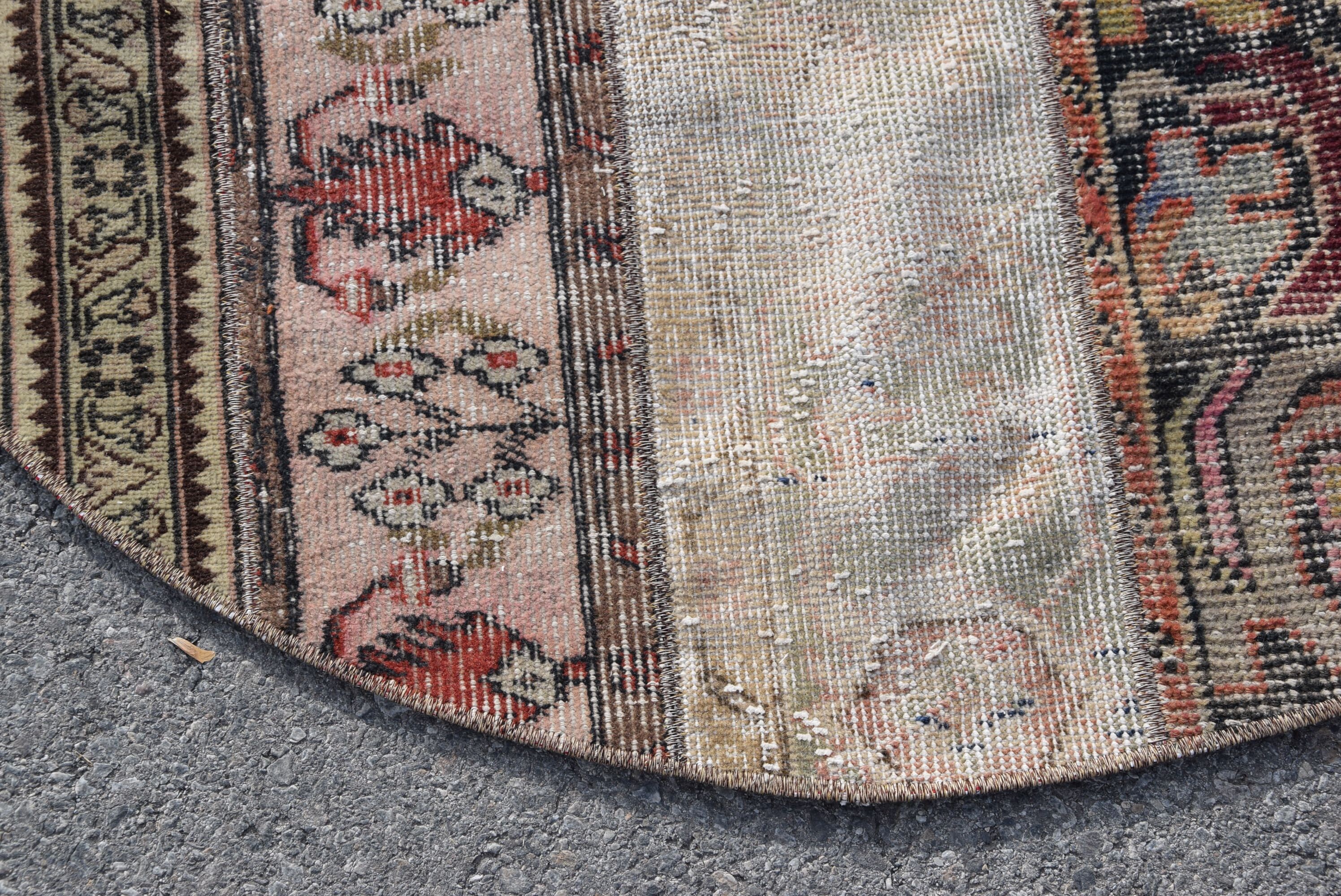 Circle Rug Turkish Rug 4x4 Feet Vintage Rug Oriental Rug Etsy circle-rug-turkish-rug-4x4-feet-vintage-rug-oriental-rug-etsy