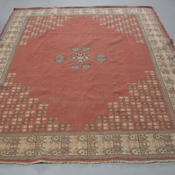 Large Vintage Turkish Rug - Etsy