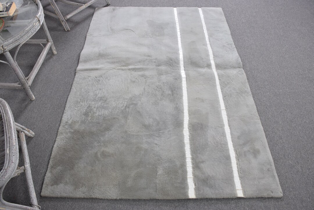 Handwoven Entry Rug, Rugs for Kitchen, 4x5.9 Ft Accent Rug, Vintage Rug ...