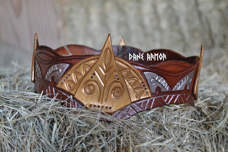 King Theoden of Rohan Crown - Leather - LOTR - Etsy