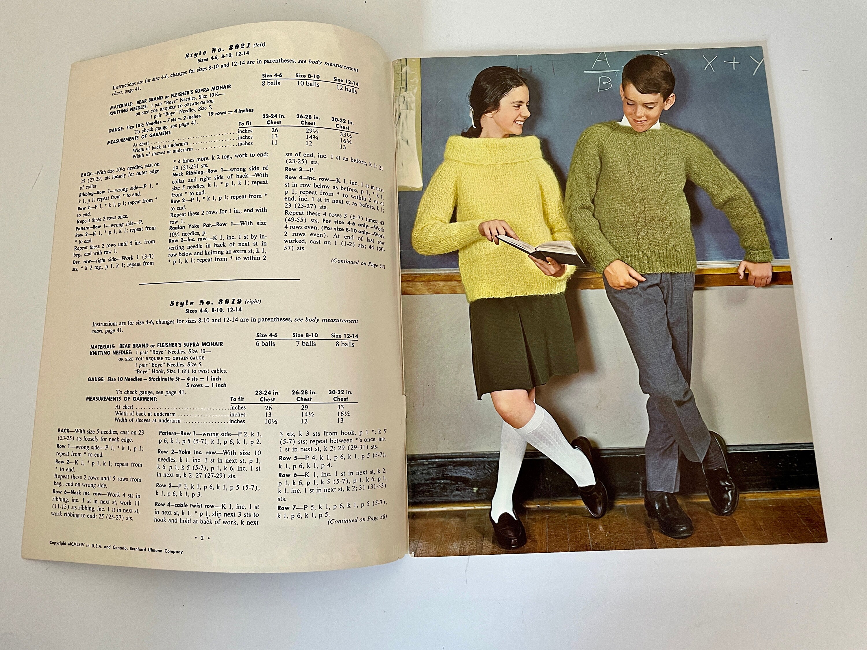 Vintage Raglans Knitting Pattern Instructions Book ~ Vol 80, 1964 ...