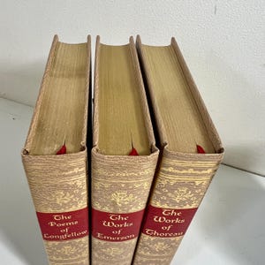 19th Century American Poets Poetry Decor Book Lot 3 Vintage Black's ...