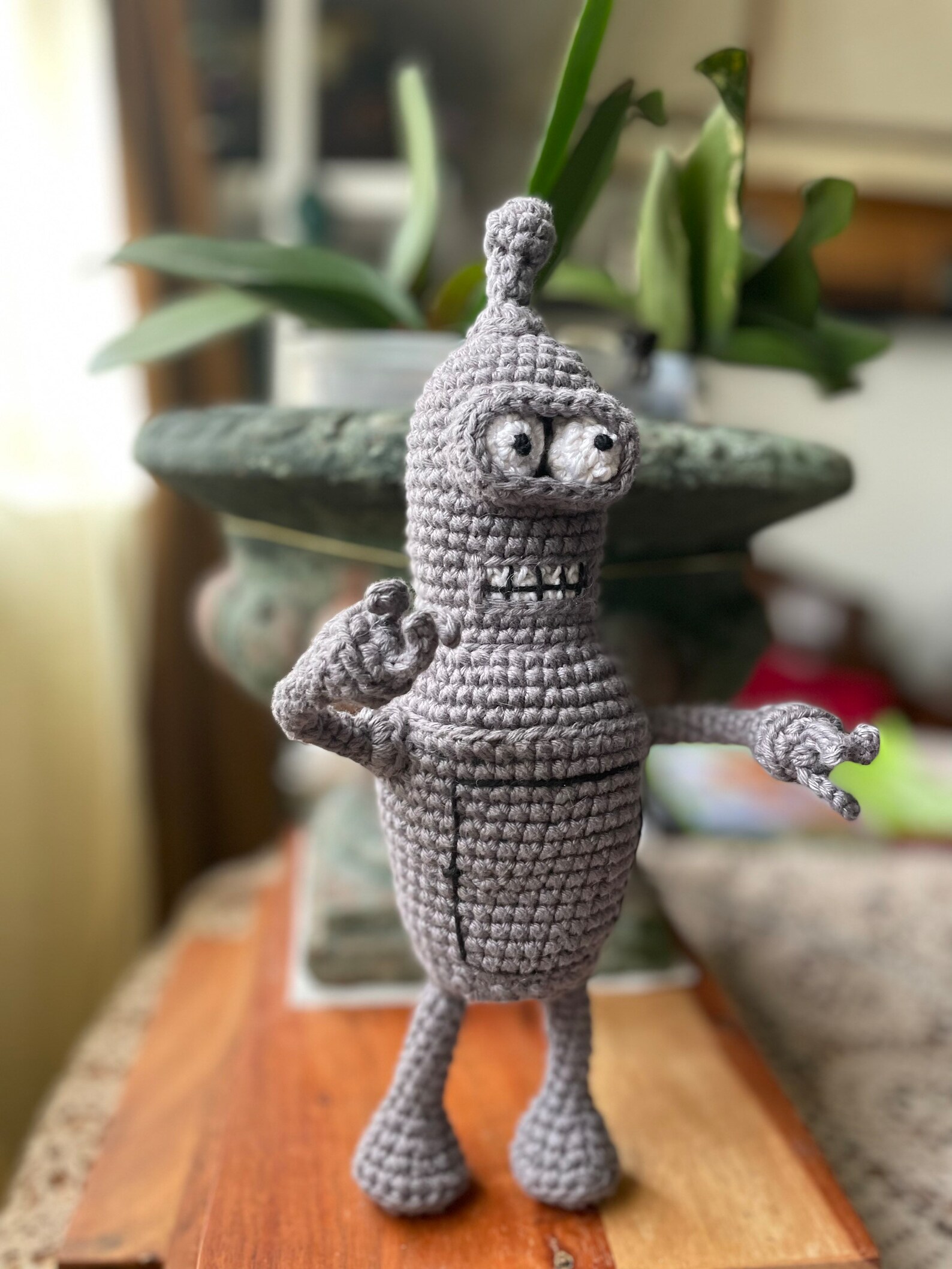 Handmade Crochet Bender Rodriguez Replica Toy - Etsy