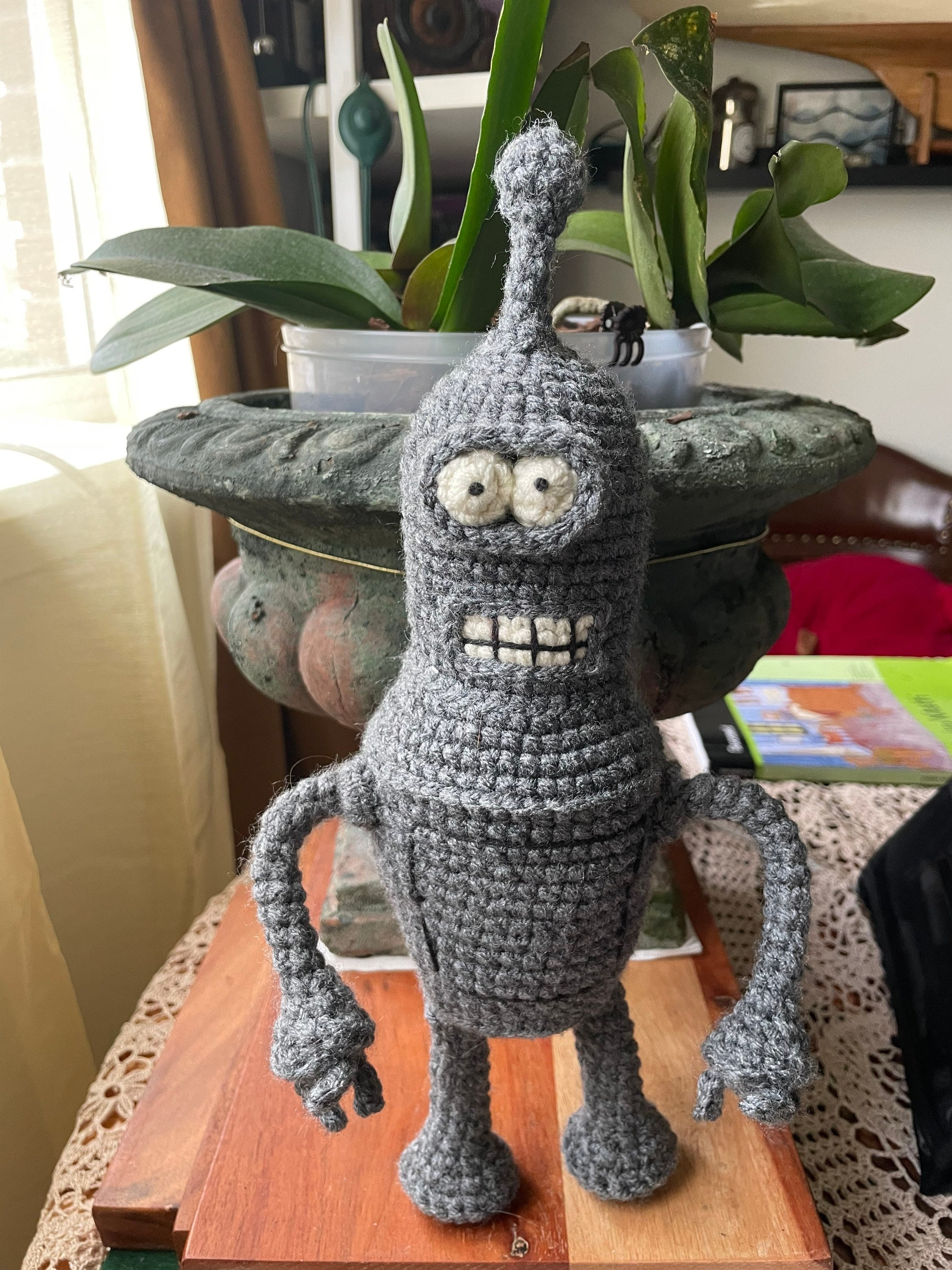 Handmade Crochet Bender Rodriguez Replica Toy - Etsy