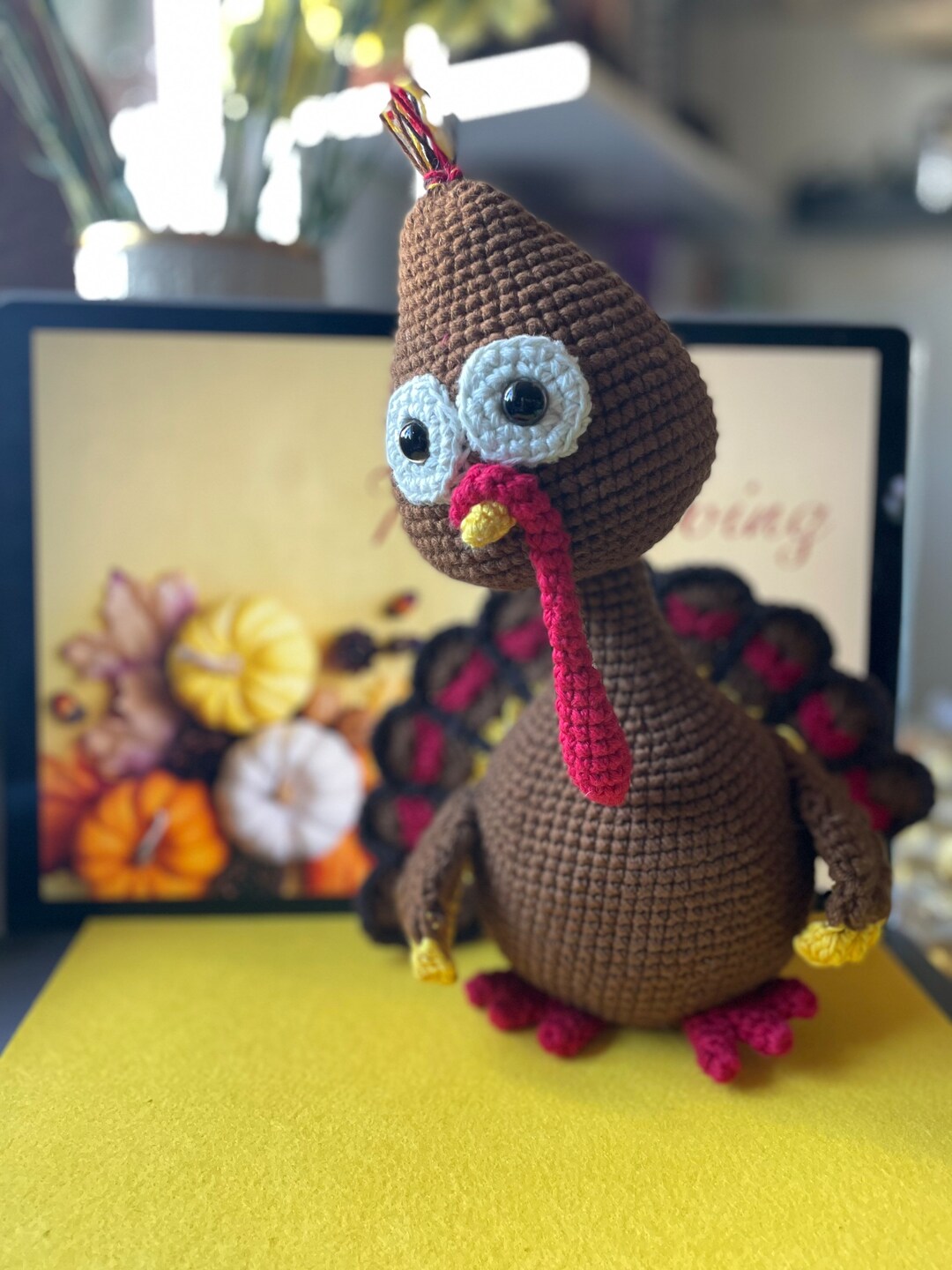Handmade Crochet Turkey / Thanksgiving Turkey - Etsy