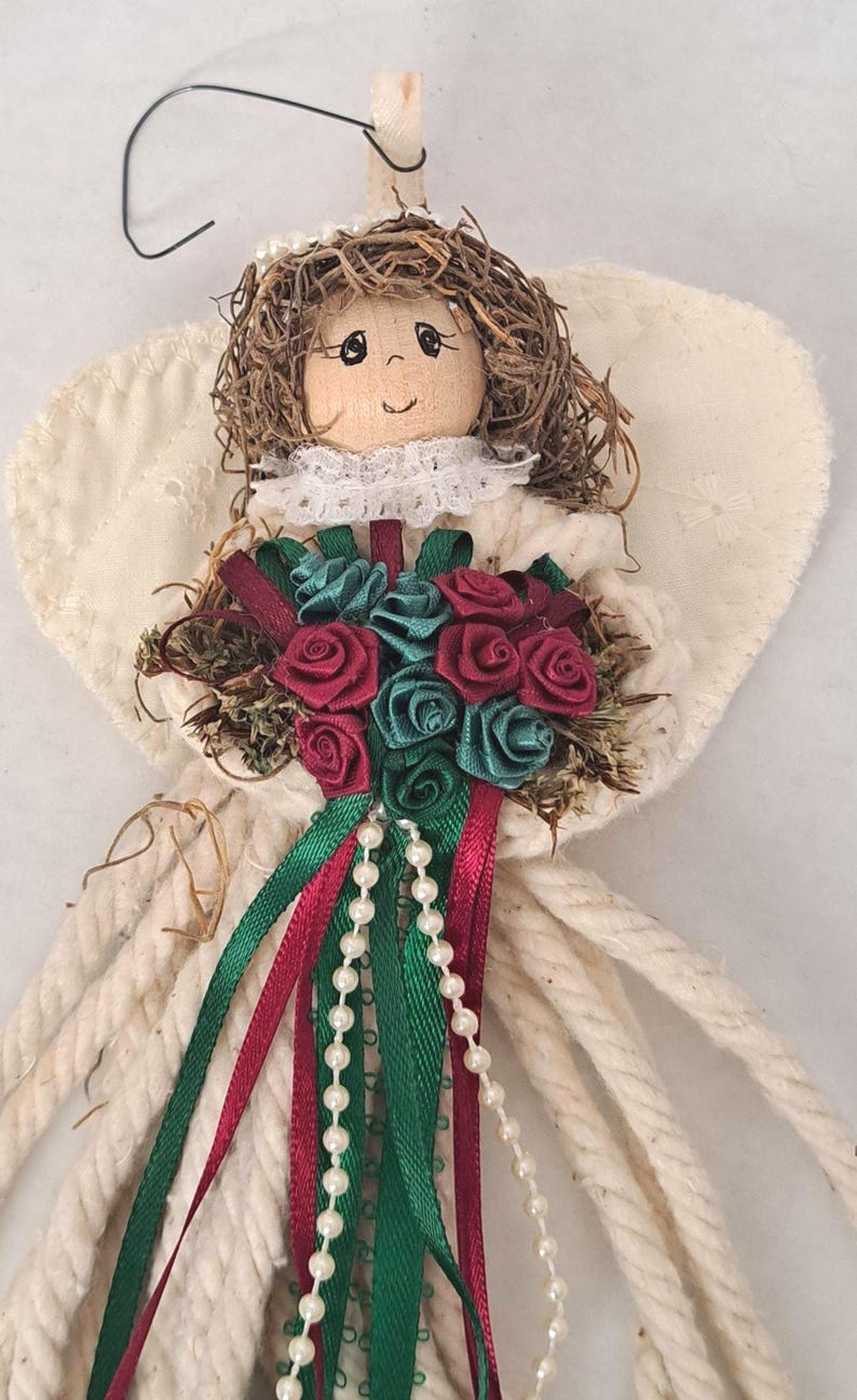 Vintage Hobby Craft Angels Handmade Christmas Ornament Set of 2 - Etsy