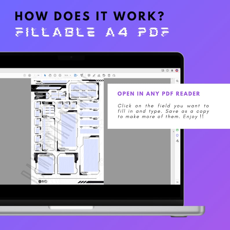Cyberpunk D&D 5e Fillable Character Sheet: Sci-fi Futuristic Theme ...