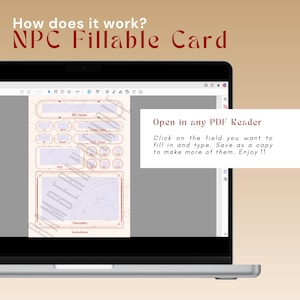Witchy NPC Cards: Fillable Dnd 5e Template (digital Download) - Etsy