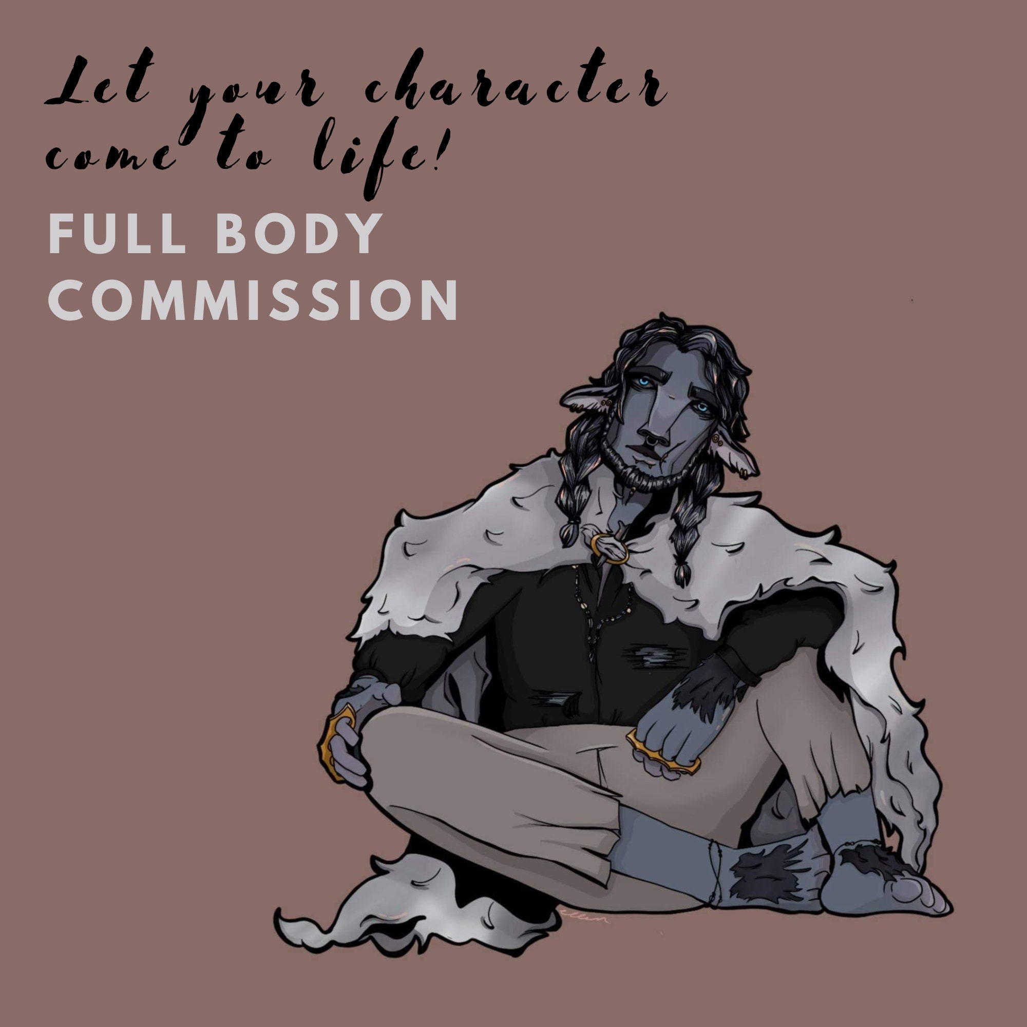 Custom Dnd Character Full Body Art Digital Download Only: Dnd Gift ...