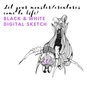 Custom Dnd Monster Sketch Art - Digital Download Only: Dnd Gift, Custom ...