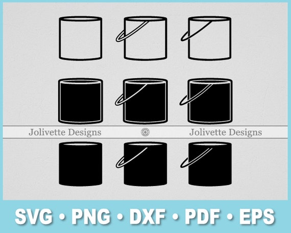 Spilled Paint Can Clipart