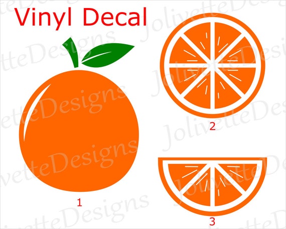 Orange Fruit Slice Oranges Juice Decal Car Decal Laptop | Etsy