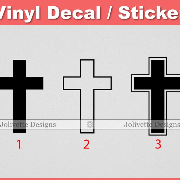 Cross Decal - Etsy