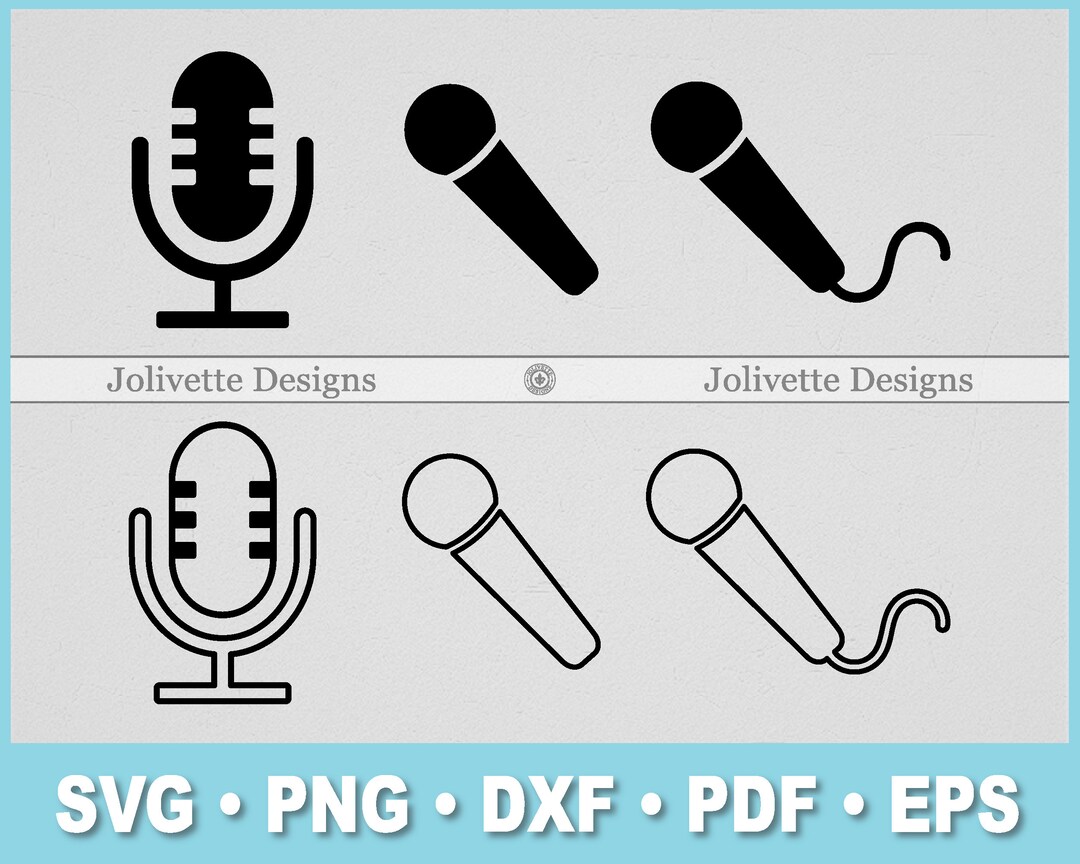 Microphone, Mic, Music, Rap, Record, Clip Art, Clipart, Design, Svg ...