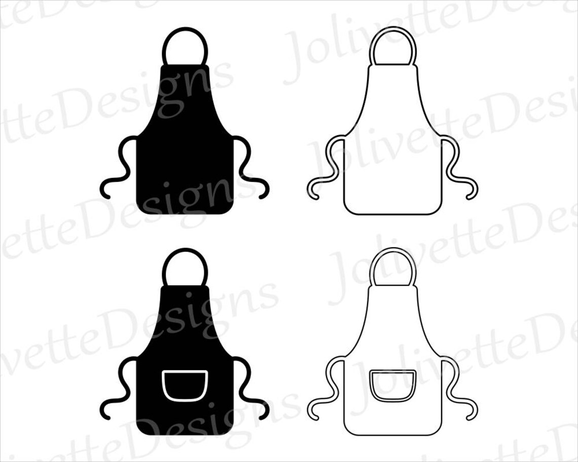 Apron Pocket Clip Art Clipart Design Svg Files Png | Etsy