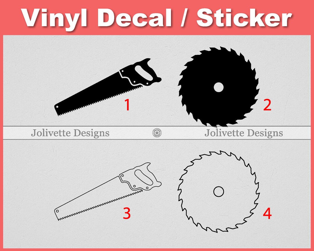 Saw Blades, Saw, Blades, Tools, Construction, Decal, Car Decal, Laptop ...