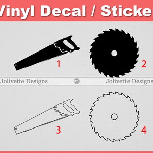 Saw Blades, Saw, Blades, Tools, Construction, Decal, Car Decal, Laptop ...