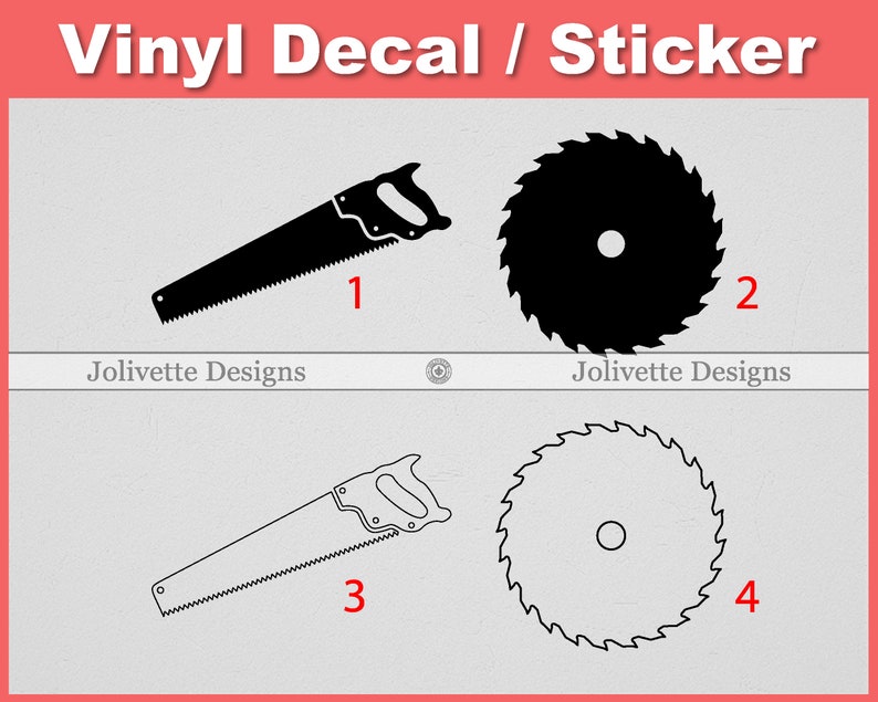 Saw Blades Saw Blades Tools Construction Decal Car - Etsy