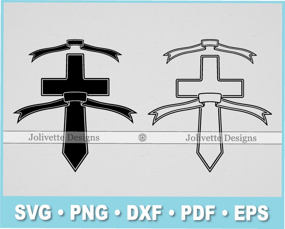 Cross Banner, Crosses, Religious, Fancy, Scroll Clip Art, Clipart ...