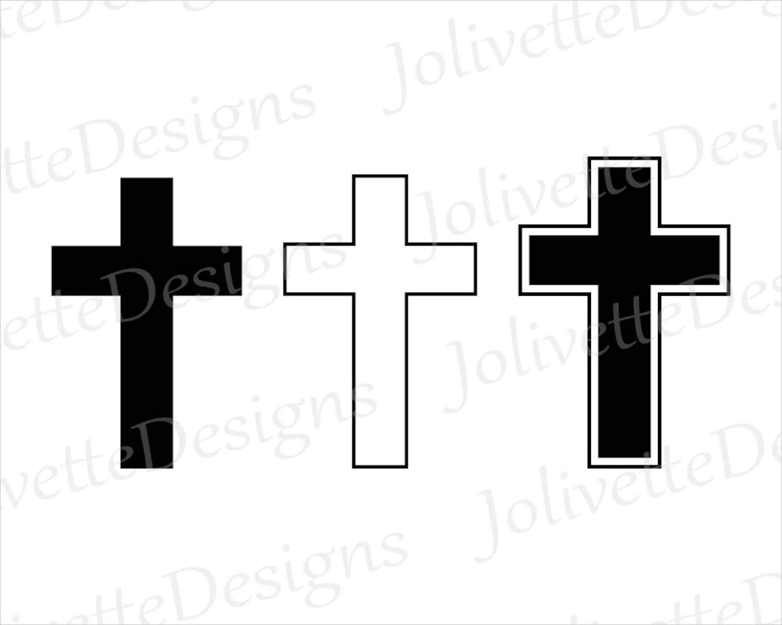 Simple Cross Religion Religious Cross Clip Art Clipart - Etsy