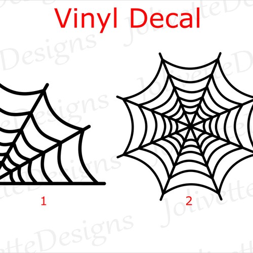 Spiderweb Cobweb Spiders Halloween Webs Cob Decal Car - Etsy