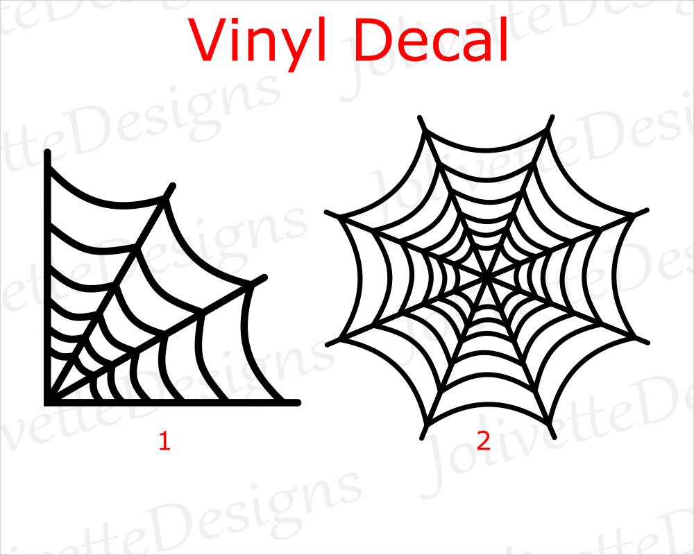 Spiderweb Cobweb Spiders Halloween Webs Cob Decal Car - Etsy