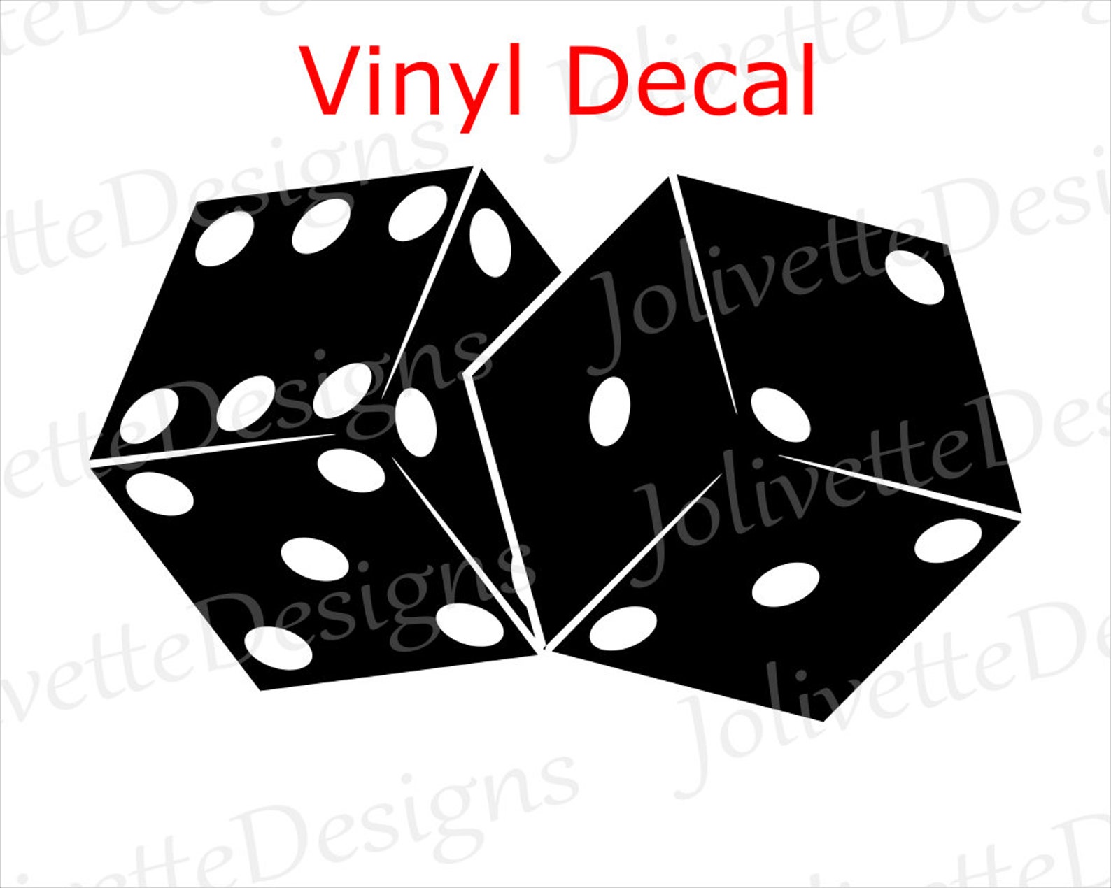 Dice Die Cube Craps Decal Car Decal Laptop Decal Yeti | Etsy