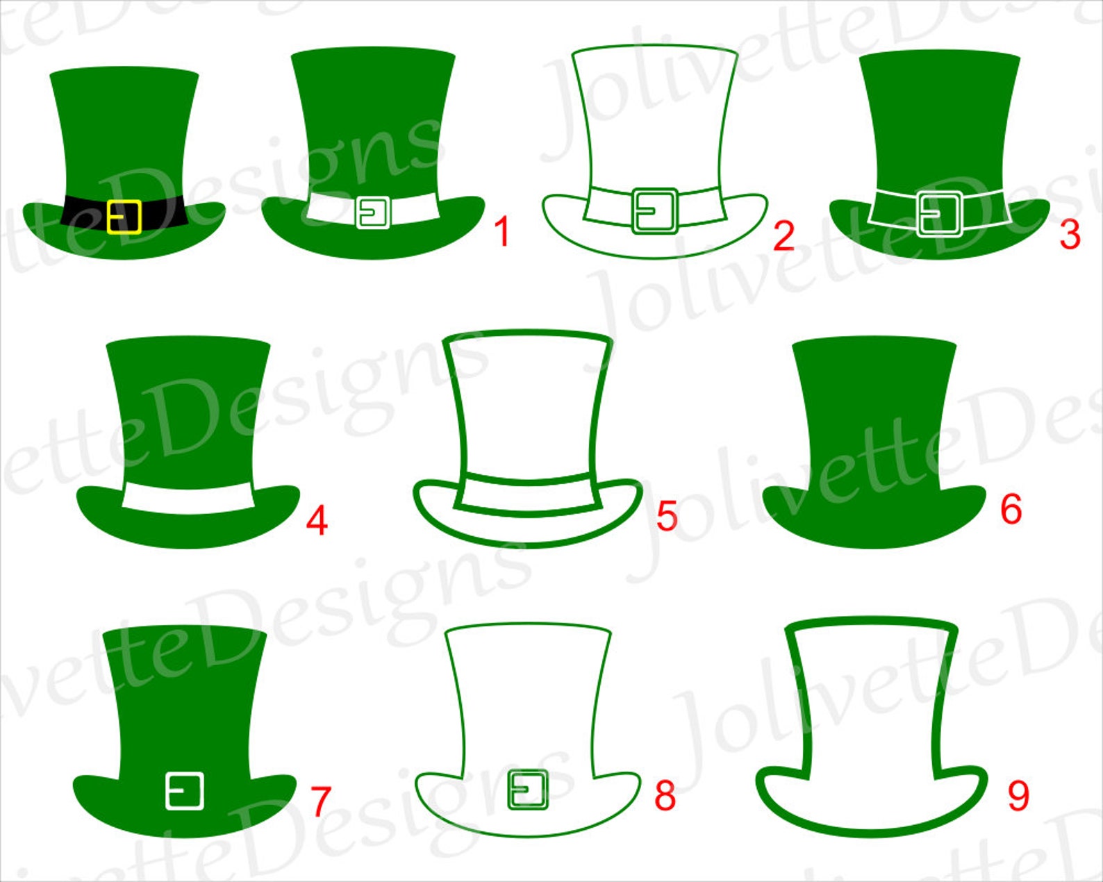 Leprechaun Hat St. Patrick's Day St Patrick Clip Art - Etsy