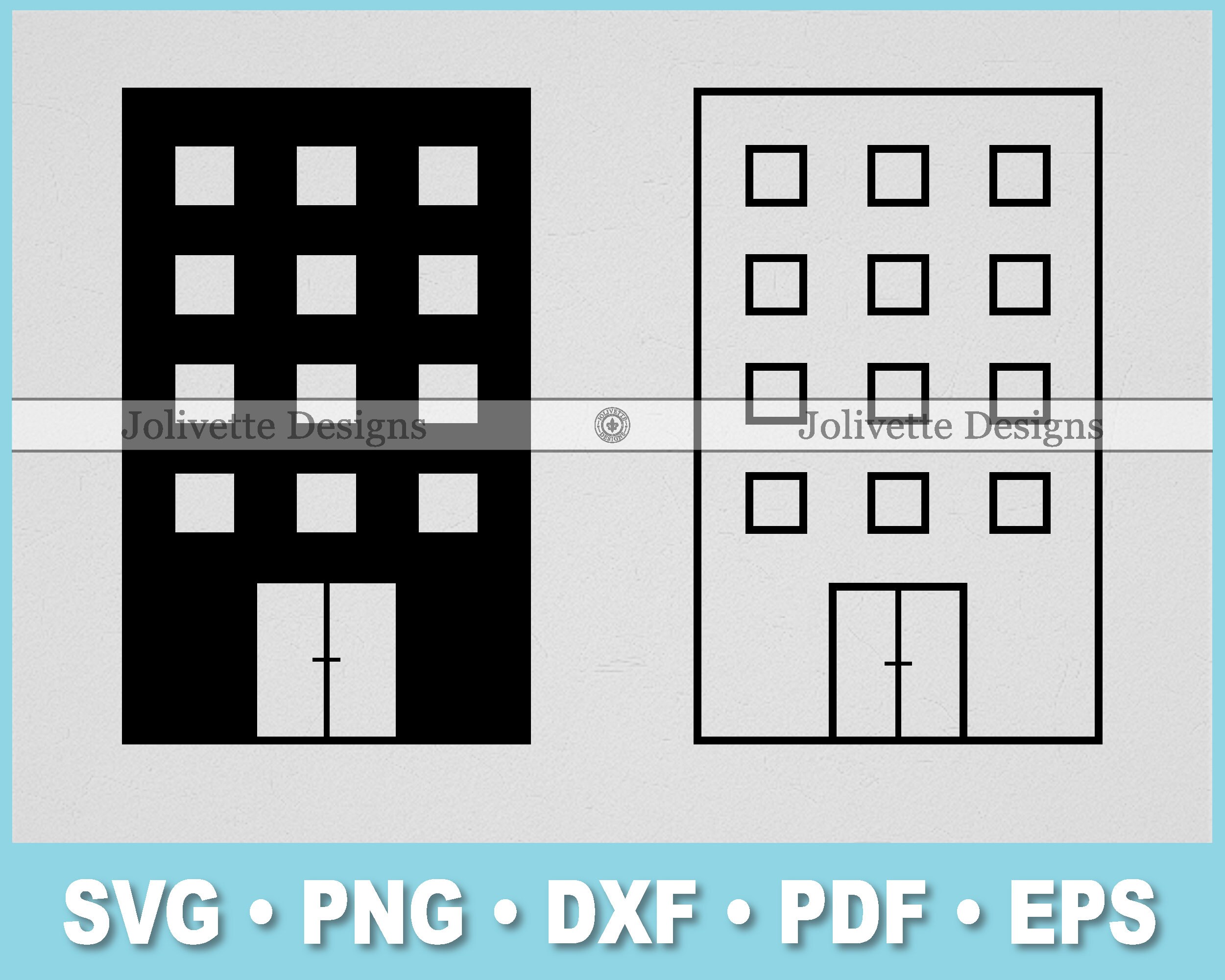Blank Building Clipart