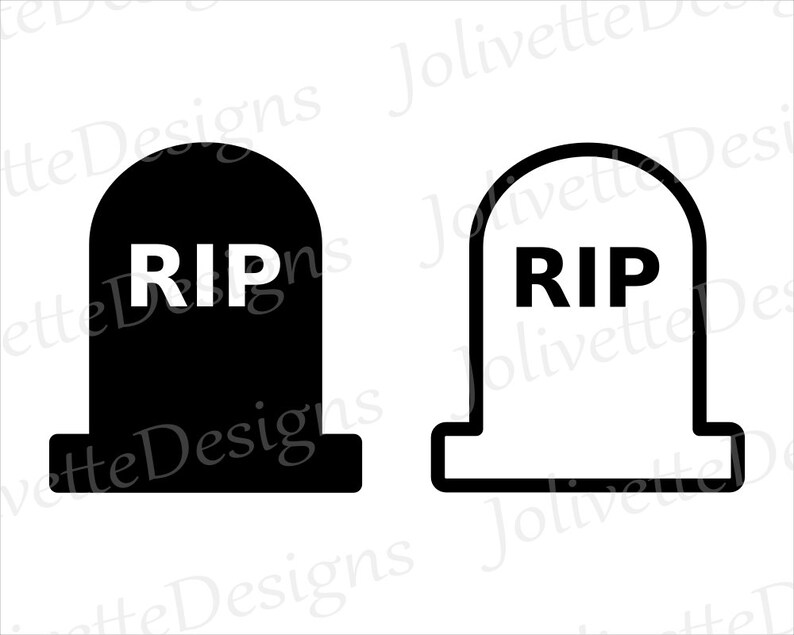 Tombstone Headstone Gravestone RIP Grave Clip Art - Etsy