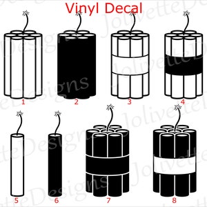 Dynamite Bomb Explosive Explosion Fuse Sticks Decal Car - Etsy