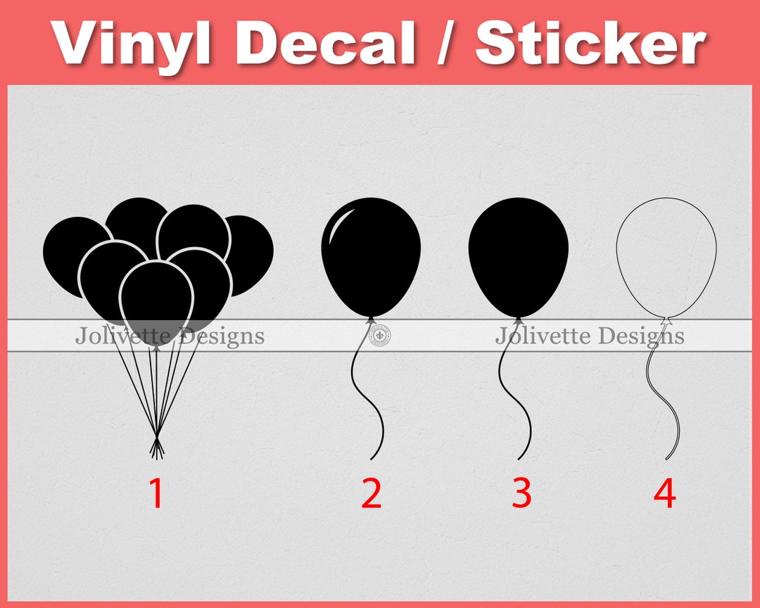 Balloon, String, Party, Up, Decal, Car Decal, Laptop Decal, Yeti Decal ...