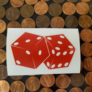 Dice, Die, Cube, Craps, Decal, Car Decal, Laptop Decal, Yeti Decal ...