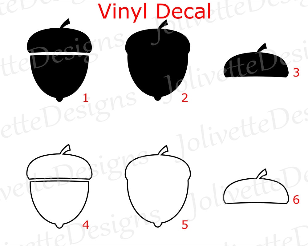 Acorn Top Hat Oak Nut Acorns Nuts Decal Car Decal | Etsy