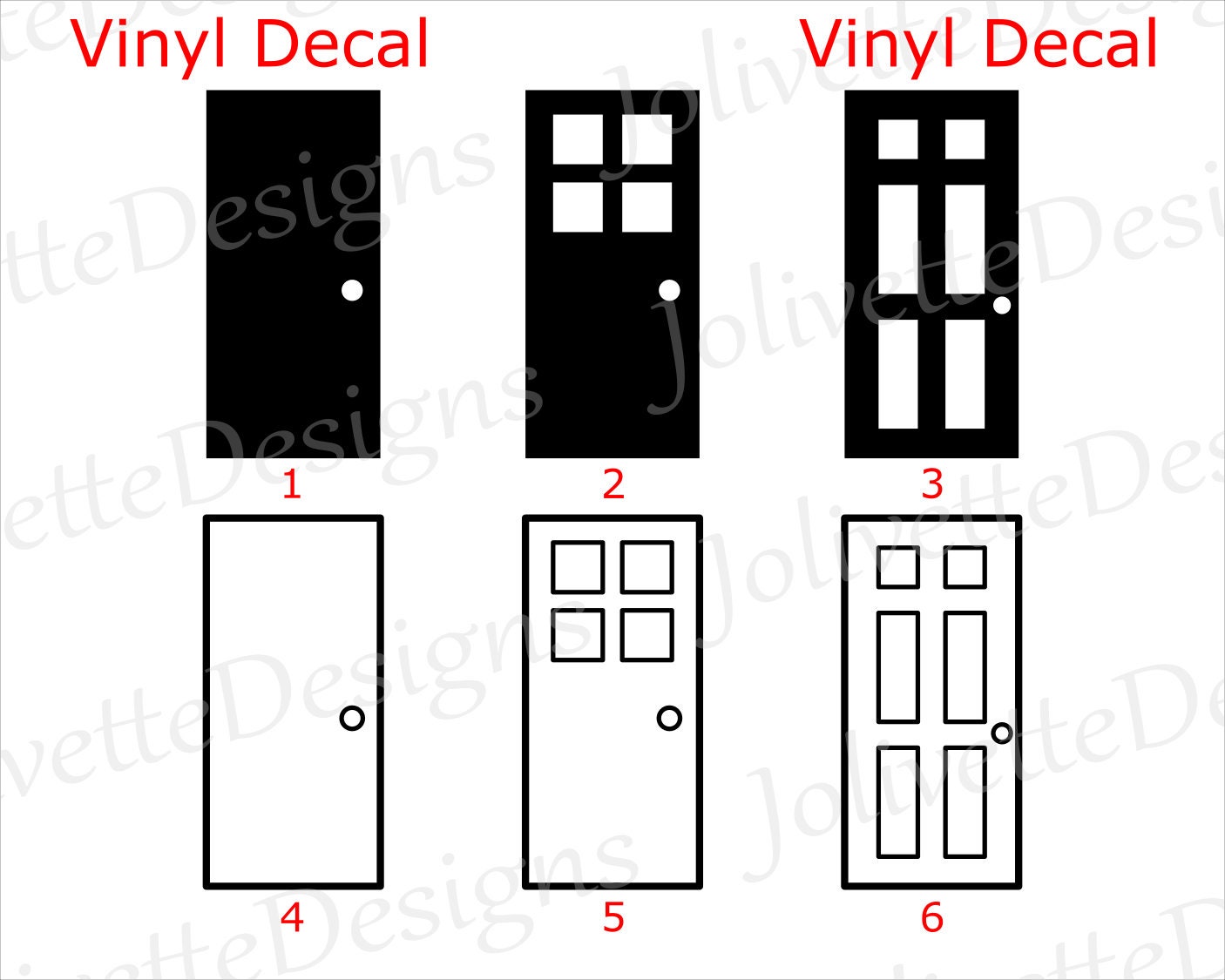 Door Window House Doorknob Doors Decal Car Decal Laptop | Etsy