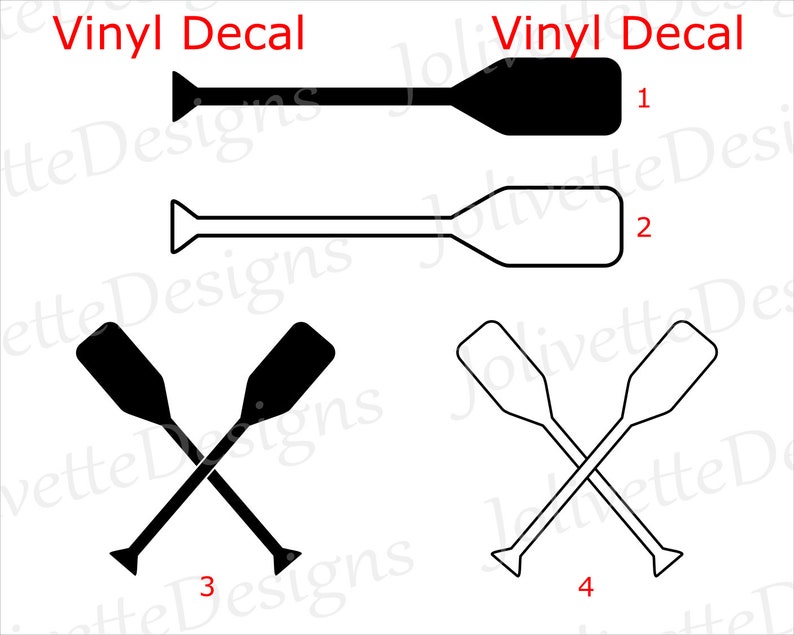 Paddle Boat Canoe Kayak Sports Fishing Decal Car Decal | Etsy