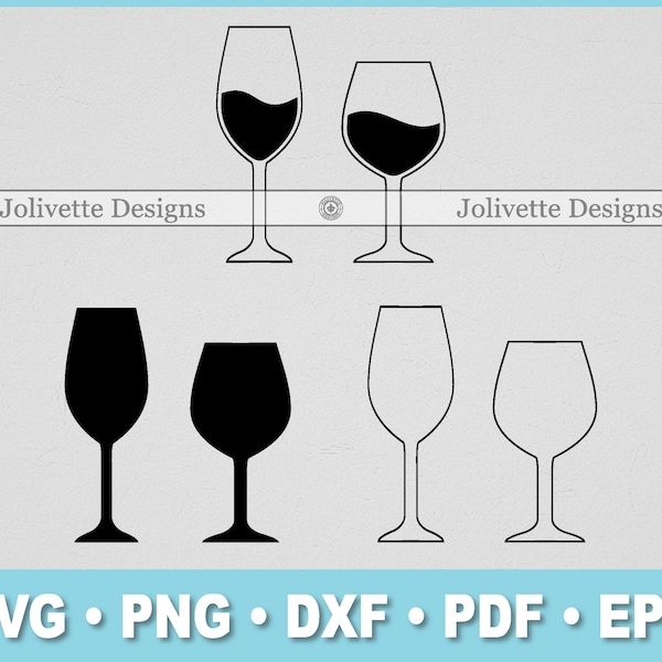 Drinking Glasses Dxf - Etsy UK