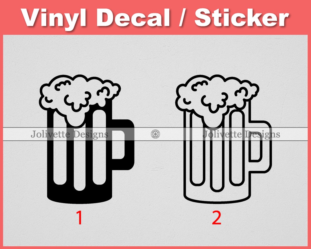 Beer, Root Beer, Mug, Glass, Bubbles, Decal, Car Decal, Laptop Decal ...