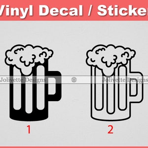 Beer, Root Beer, Mug, Glass, Bubbles, Decal, Car Decal, Laptop Decal ...