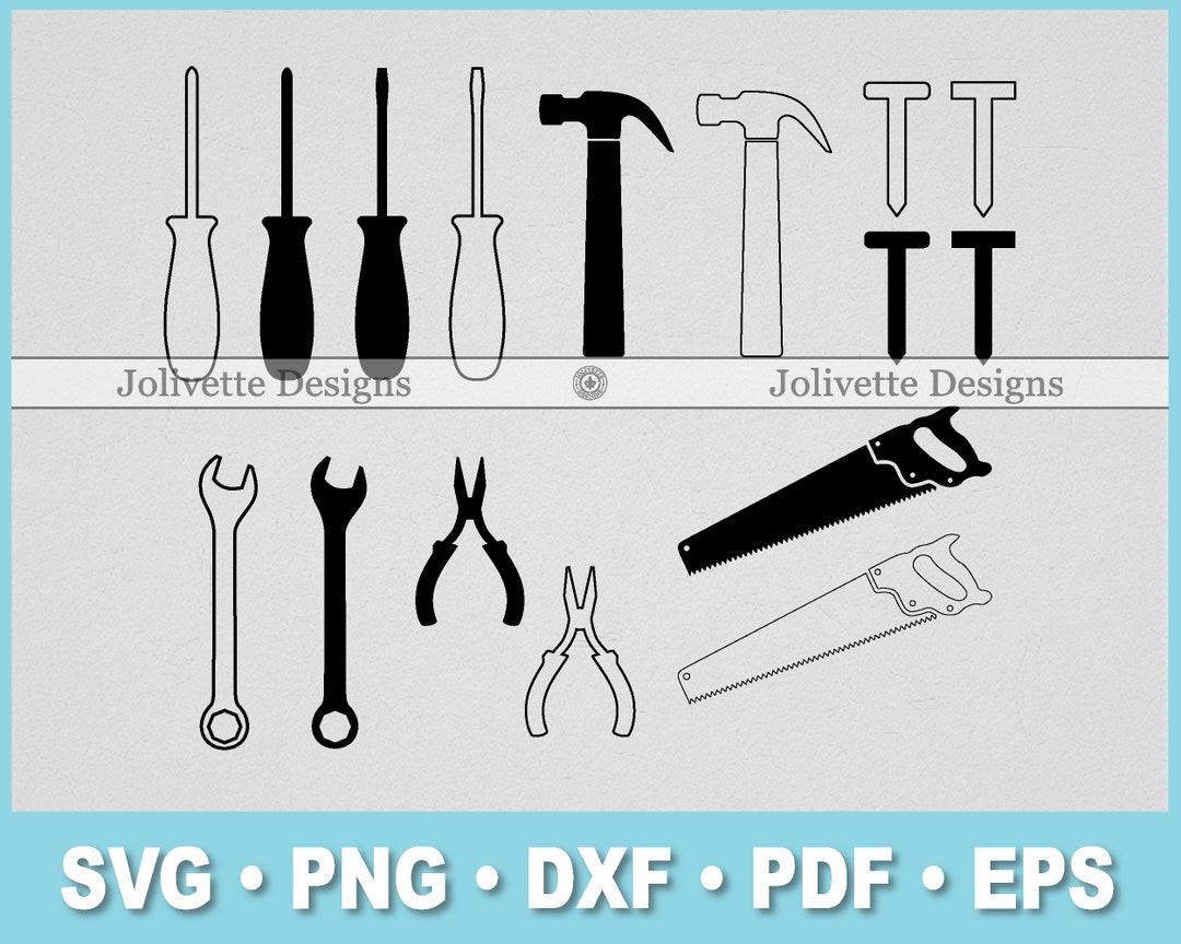 Tools, Screwdriver, Hammer, Nails, Saw, Pliers, Wrench, Clip Art ...