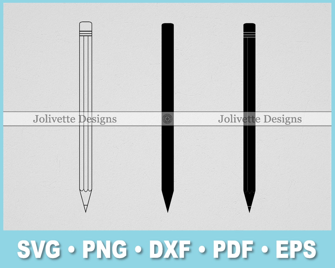 Pencil SVG Clip Art Clipart Design Svg Files Png Files - Etsy