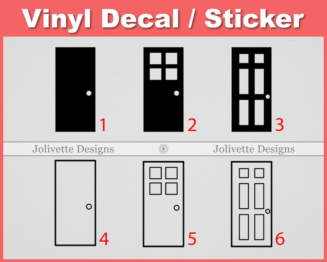 Door, Window, House, Doorknob, Doors, Decal, Car Decal, Laptop Decal ...