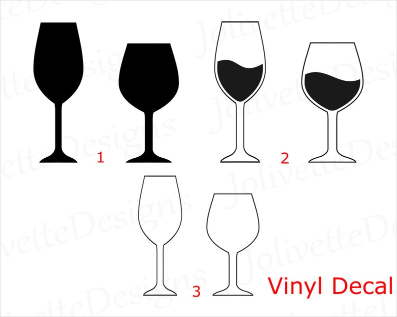 Wine Glasses Champagne Alcohol Drink Decal Car Decal - Etsy