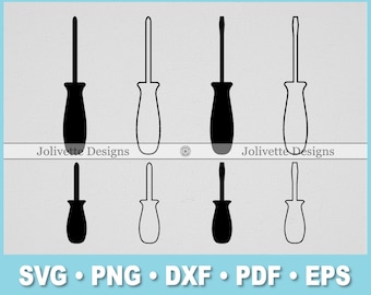 Screw SVG Tools Clip Art Cut File Silhouette Dxf Eps Png Jpg - Etsy