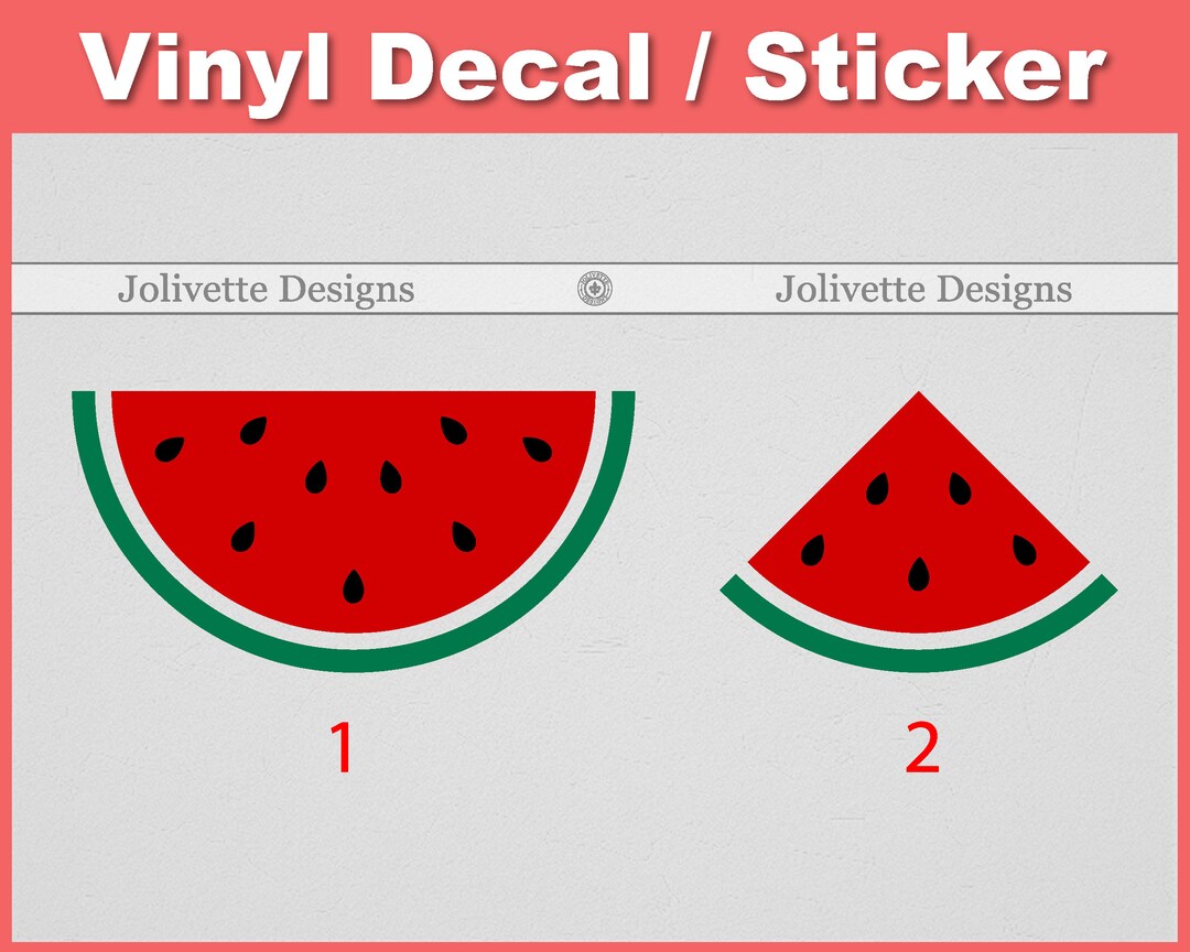 Watermelon, Summer, Seeds, Melon, Food, Decal, Car Decal, Laptop Decal ...
