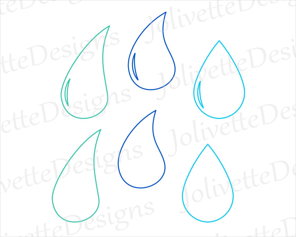 Rain Drop Drop Top Water Drip Wet Clip Art Clipart - Etsy