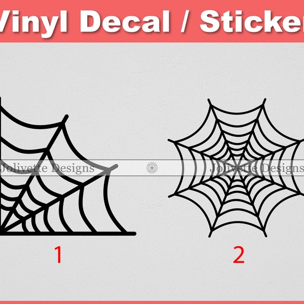 Spider Web Car Window Decals - Etsy